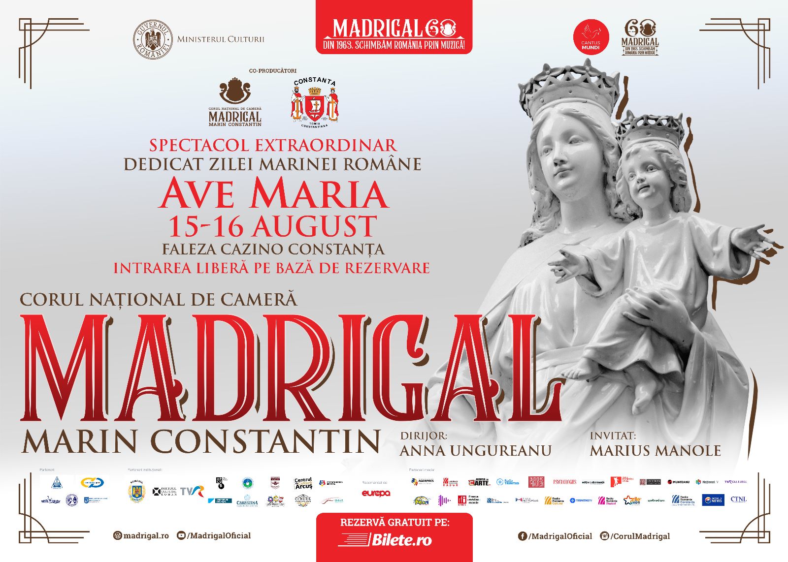 Pe 15 și 16 august, Primăria Constanța și Corul Madrigal prezintă ...